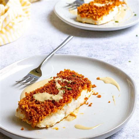 Panko Crusted Halibut Oven Baked Champagne Tastes®