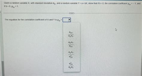 Solved Given A Random Variable X With Standard Deviation