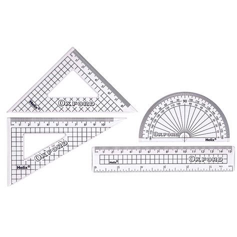 The Helix Oxford Geometry Set 4 Piece Is A Great Value Set Of Maths