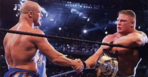 Kurt Angle Vs Brock Lesnar Wwes Greatest “wrestling” Rivalry