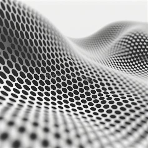 A 3d Image Of A Solid Surface Made Of Dots Stock Illustration