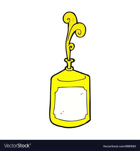 Comic Cartoon Squirting Mustard Bottle Royalty Free Vector