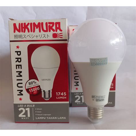 Jual Lampu Led Bulat Nikimura Premium 5w 7w 9w 12w 15w 18w 21w Bohlam
