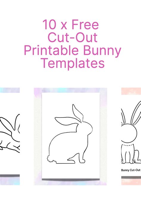 Looking For A Cut Out Printable Bunny Template 10 Cute Bunny Outlines