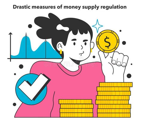 Money Supply Regulation As A Measure To Reduce Inflation Economics Stock Vector Illustration