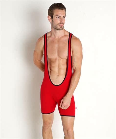 American Jock Phys Ed Super Scoop Singlet Red 8218 Free Shipping At Lasc