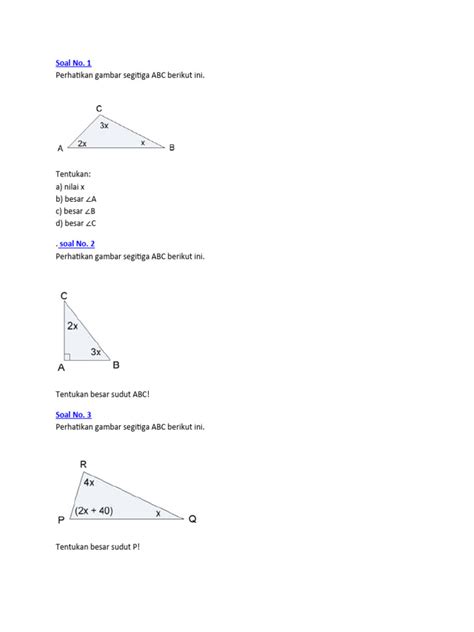 Soal Sudut Pada Segitiga Compress Pdf