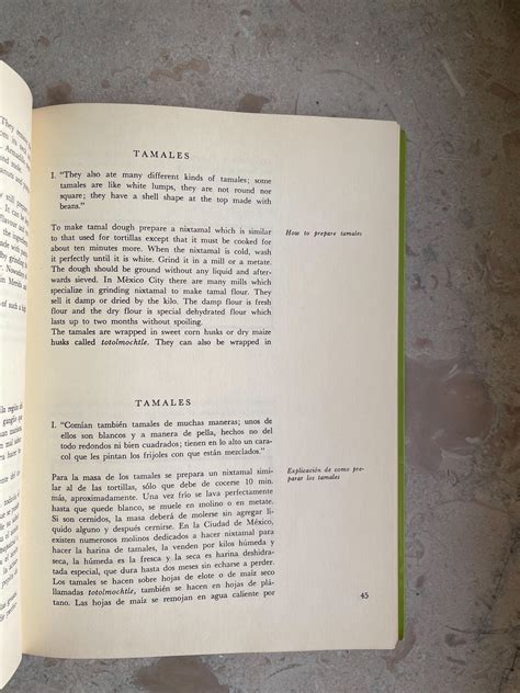 Vintage Cookbook “pre Hispanic Cooking” Suit Of Lights