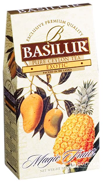 Чай чорний розсипний Basilur Magic Fruits Манго і ананас 100 г