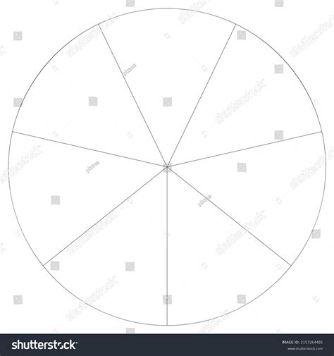 Segmented Circle Pie Graph Pie Chart Stock Vector Royalty Free 2157264481 Shutterstock