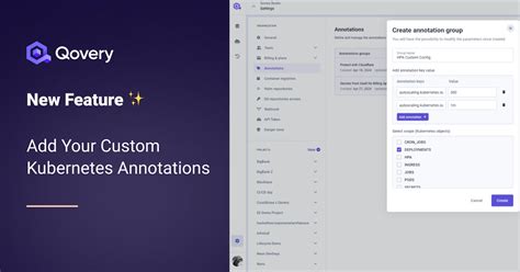 New Feature Custom Kubernetes Annotations
