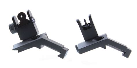 45 Degree Offset Spring Loaded Flip Up Sight Set