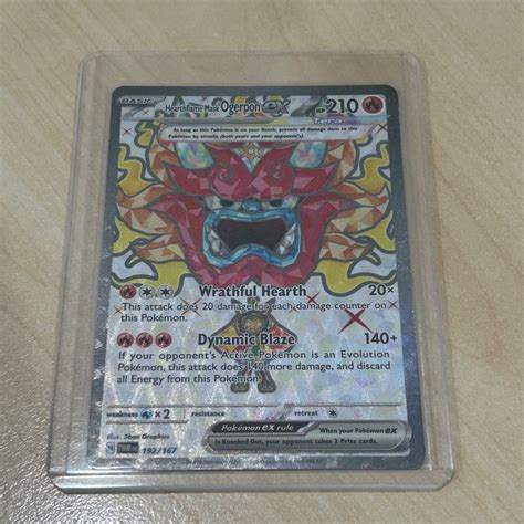 Hearthflame Mask Ogerpon Ex Full Art Pokemon Tcg Twilight Masquerade