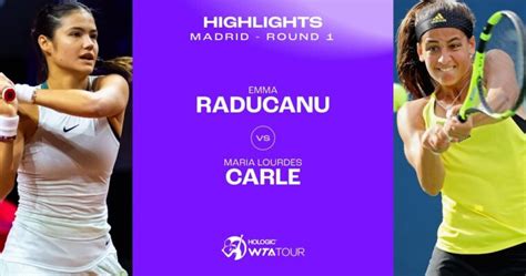 Emma Raducanu Vs Maria Carle 2024 Madrid Round 1 WTA Match