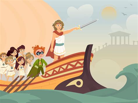 Иллюстрация На корабле