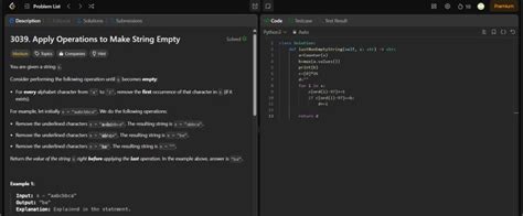 day285 of 1001daysofcode make string empty shivam mahajan posted on