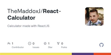 GitHub TheMaddoxJ React Calculator Calculator Made With React JS
