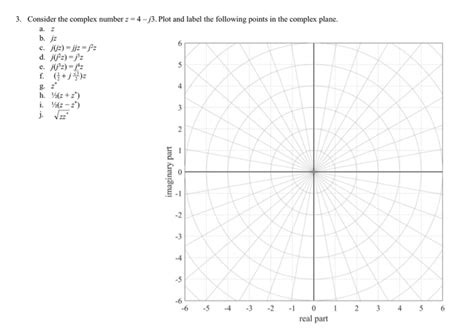 Solved 3 Consider The Complex Number 2 4 3 Plot And