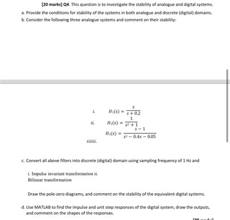 Solved 20 ﻿marks ﻿q4 ﻿this Question Is To Investigate The