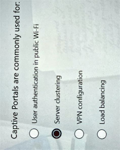 captive portals are commonly used for user authentication in public wi fi server clustering vpn