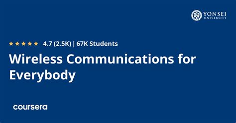 Wireless Communications For Everybody Coursera