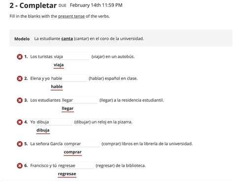 Fill In The Blanks With The Appropriate Forms Of The Verbs Brainly