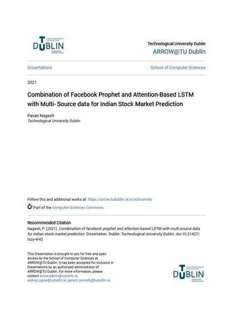 Combination Of Facebook Prophet And Attention Based Lstm With Mul Pdf