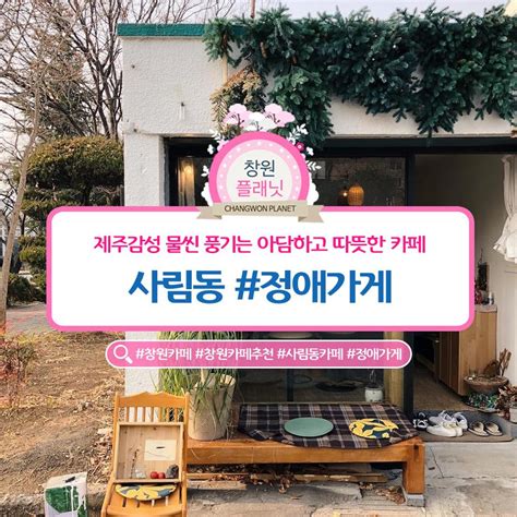 창원플래닛 제주감성 물씬 풍기는 사림동 정애가게 아담하고 따뜻한 분위기 좋은 카페 사장님의