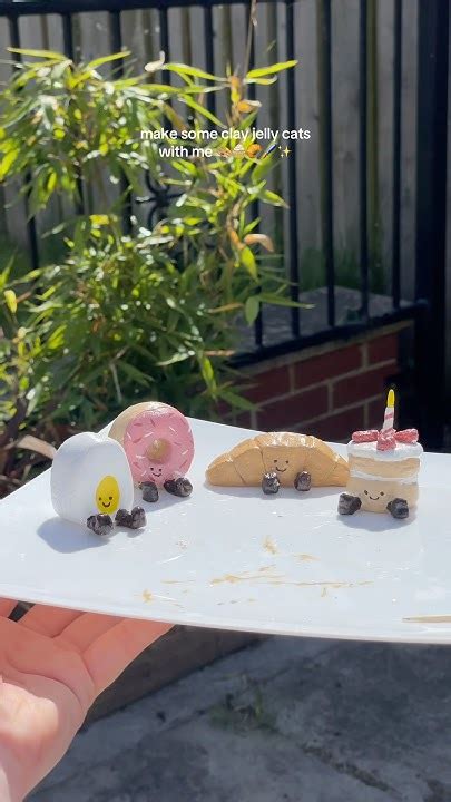Make Some Cute Clay Jelly Cats With Me 🧁🎨 Jellycat Clayart Youtube