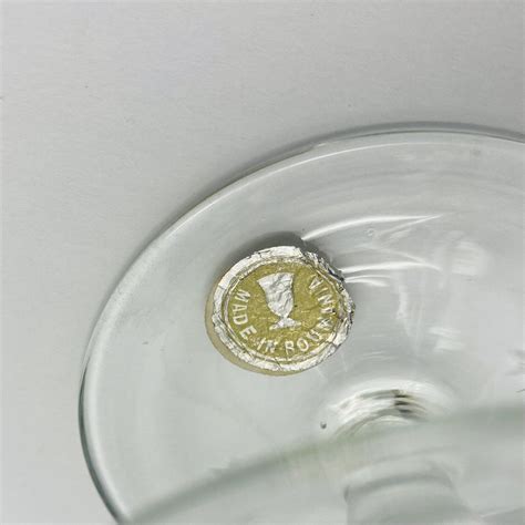 Vintage 60s Etched Shrimp Cocktail Chiller Glasses Cups Inserts Set Of