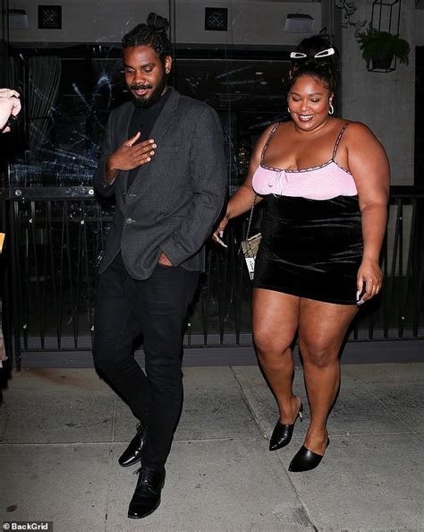 Lizzo Shows Off Her Curves In A Short Dress As She Enjoys A Night Out