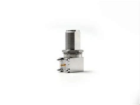 N Female Right Angle Bulkhead Pcb Mount Rf Connector 0 6ghz Contact Material Brass At Rs 78