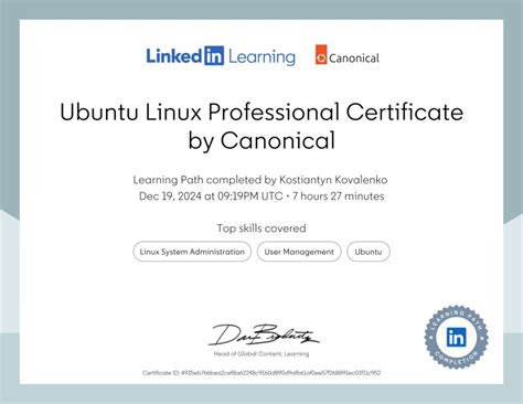 Kostiantyn Kovalenko On Linkedin Certificate Of Completion