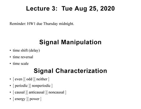Lec3 Lecture Note For Ece 3084 0 Lecture 3 Tue Aug 25 2020
