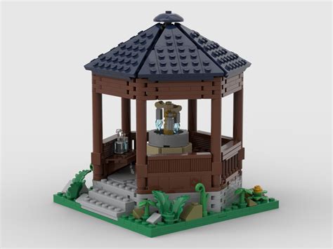 Lego Moc Hexagonal Gazebo By Martinzi Rebrickable Build With Lego