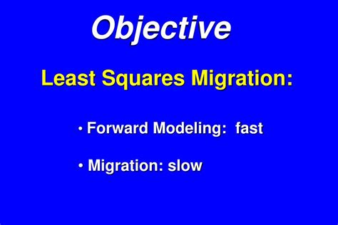 Ppt Least Squares Wavepath Migration Powerpoint Presentation Free Download Id6134053