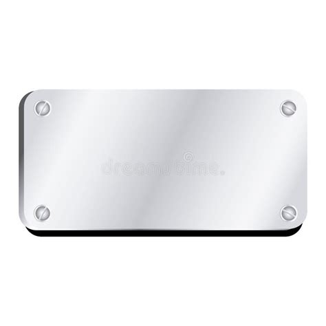 Metal Plate With Screws Stock Illustration Illustration Of Screws