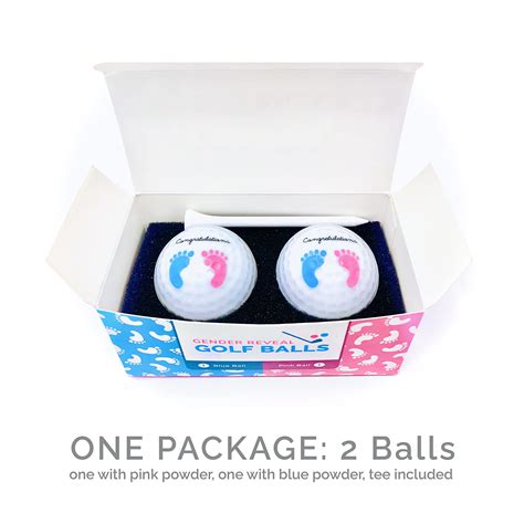 Gender Reveal Exploding Golf Balls Set For Gender Reveal Parties One