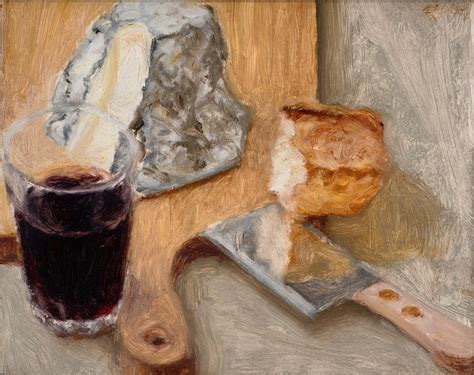 Avigdor Arikha Still Life With Wine 1979 Ben Uri
