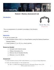 ITNW Module Mastery Assessment Lab V Pdf Module Mastery