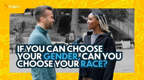 If You Can Choose Your Gender Can You Choose Your Race Man On The