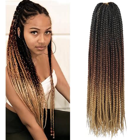 Box Braid Crochet Hair 7 Packs 20 Strandspack Crochet Box Braids Pre