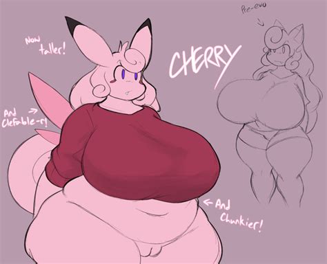 rule 34 1girls 2022 anthro arms behind back belly big breasts