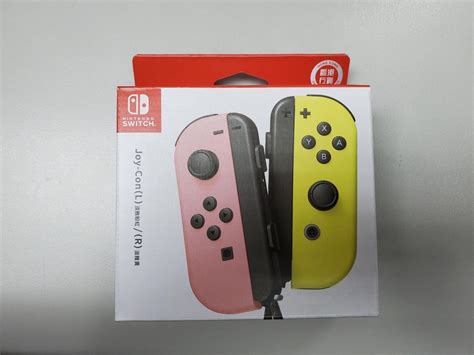 全新 Nintendo任天堂 Switch Joy Con 無線控制器 粉紅色粉黃色 電子遊戲 電子遊戲機 Nintendo 任天堂