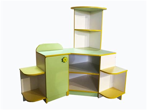 Стеллаж угловой "Уголок природы". Шкаф детский с полками, стенд для ...