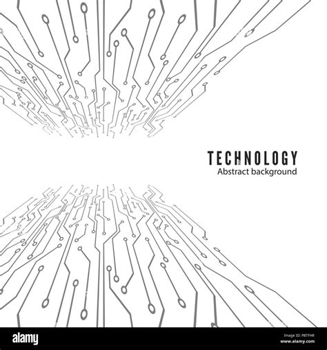 Electronic Circuit Board Abstract Technology Background Vector Illustration Stock Vector Image