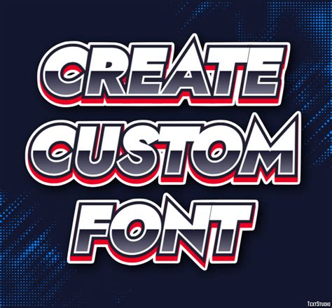 create custom font text effect and logo design font
