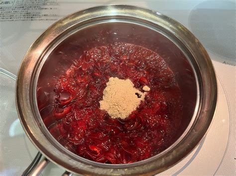 ローゼルの実レシピ ジャム ローゼルジャムの作り方（タネ入りも）