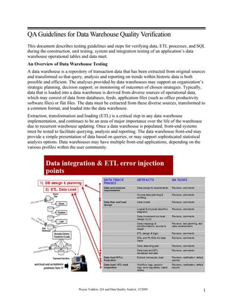 Etl And Data Test Guidelines For Large Applications Doc