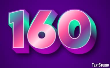 160 Text Effect And Logo Design Number